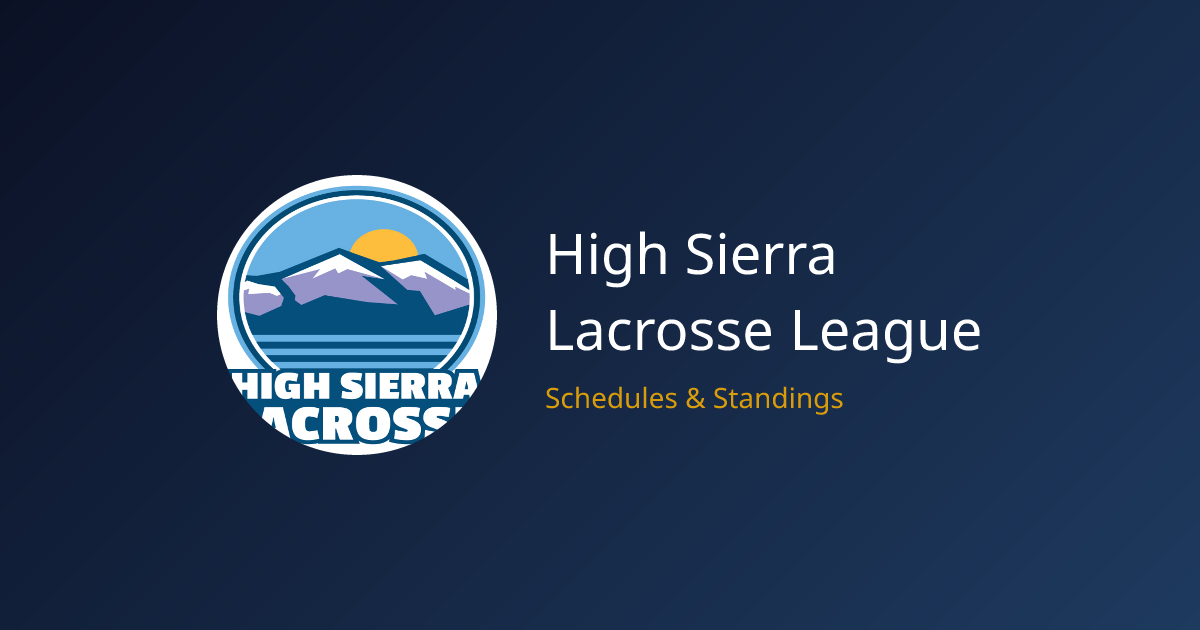 HSLL Schedule 2026